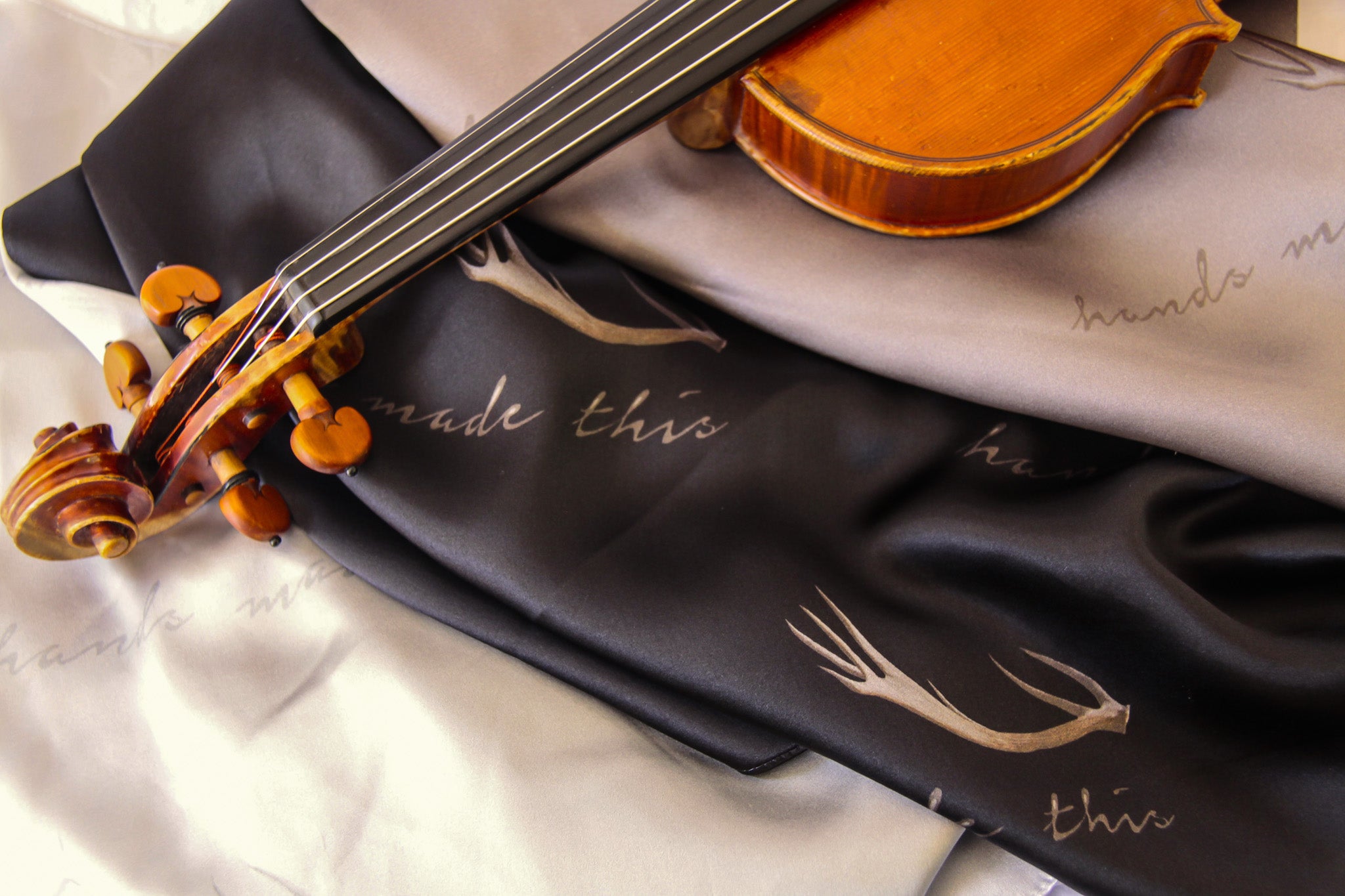 SILK INSTRUMENT WRAP - PURE MULBERRY SILK – Leatherwood Bespoke Rosin ...